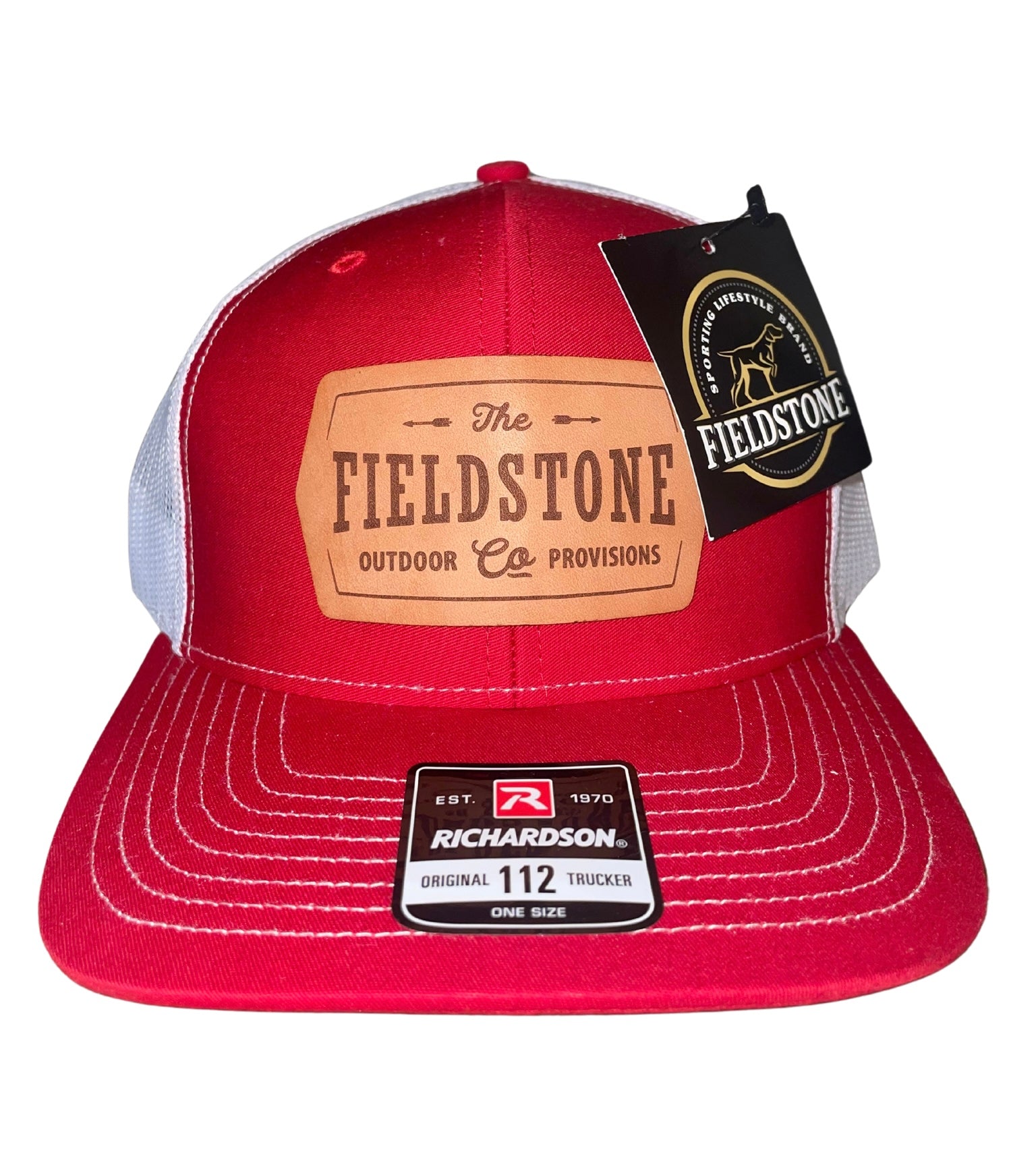 Red Fieldstone Logo Leather Patch Hat – Uniquely Southern Boutique & Gift