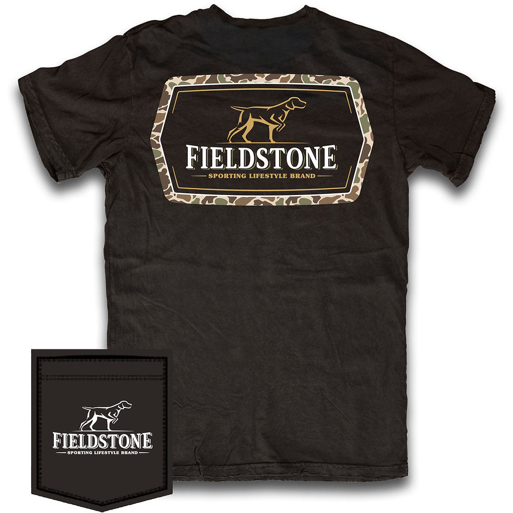 Black Camo Logo Fieldstone T Shirt – Uniquely Southern Boutique & Gift